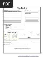 Film Review Template | PDF | Entertainment | Leisure