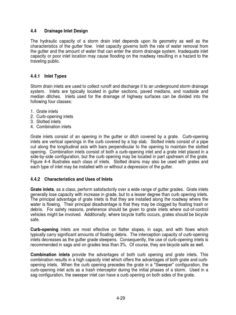HEC-22 Inlet Design Guidelines | PDF | Storm Drain | Civil Engineering