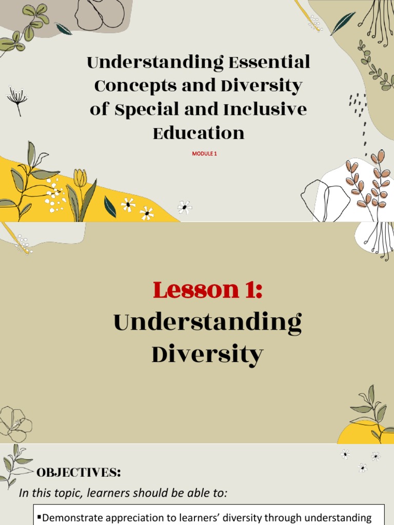 Understanding Learner Diversity and Managing an Inclusive Classroom ...