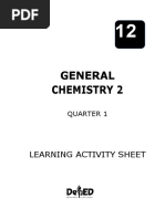 GENERAL CHEMISTRY Grade 12 Module | PDF | Phase (Matter) | Ionic Bonding