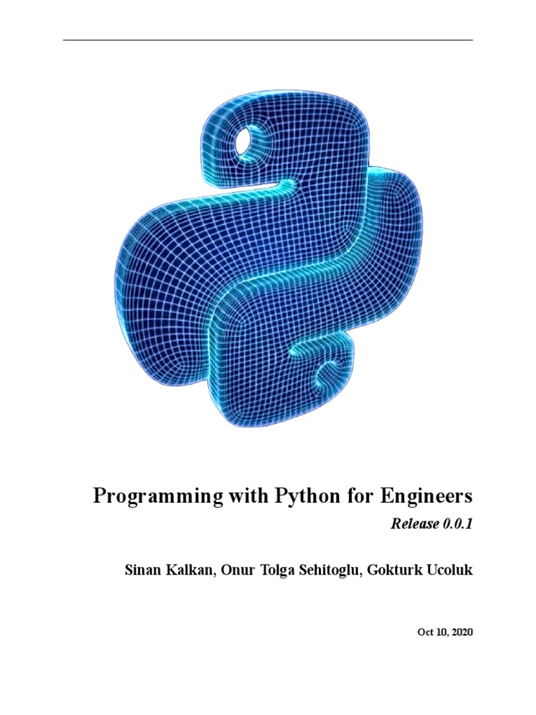 Programming With Python For Engineers | PDF | Neuron | Central ...
