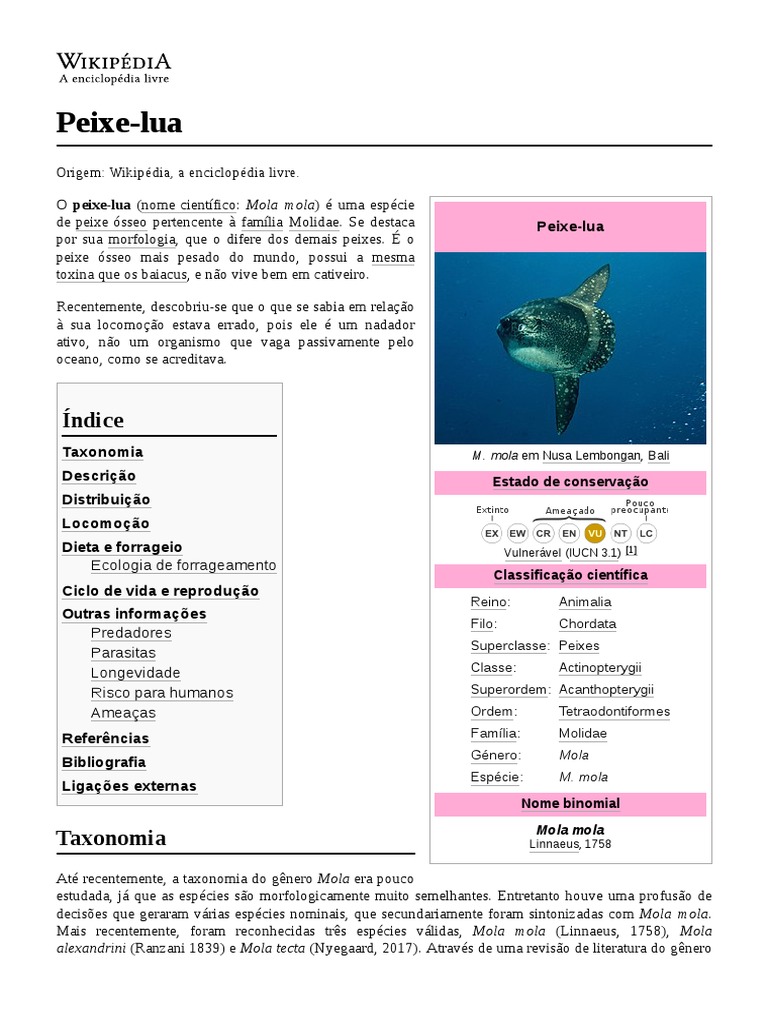 Uma análise abrangente da biologia e ecologia do peixe-lua (Mola mola ...