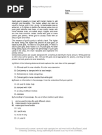 Grade 5 Reading Worksheet | PDF