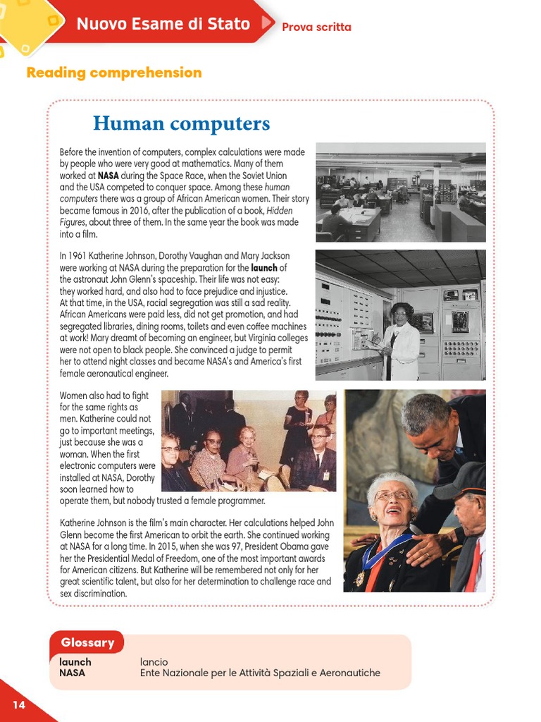 Human Computers: Reading Comprehension | PDF | Katherine Johnson ...