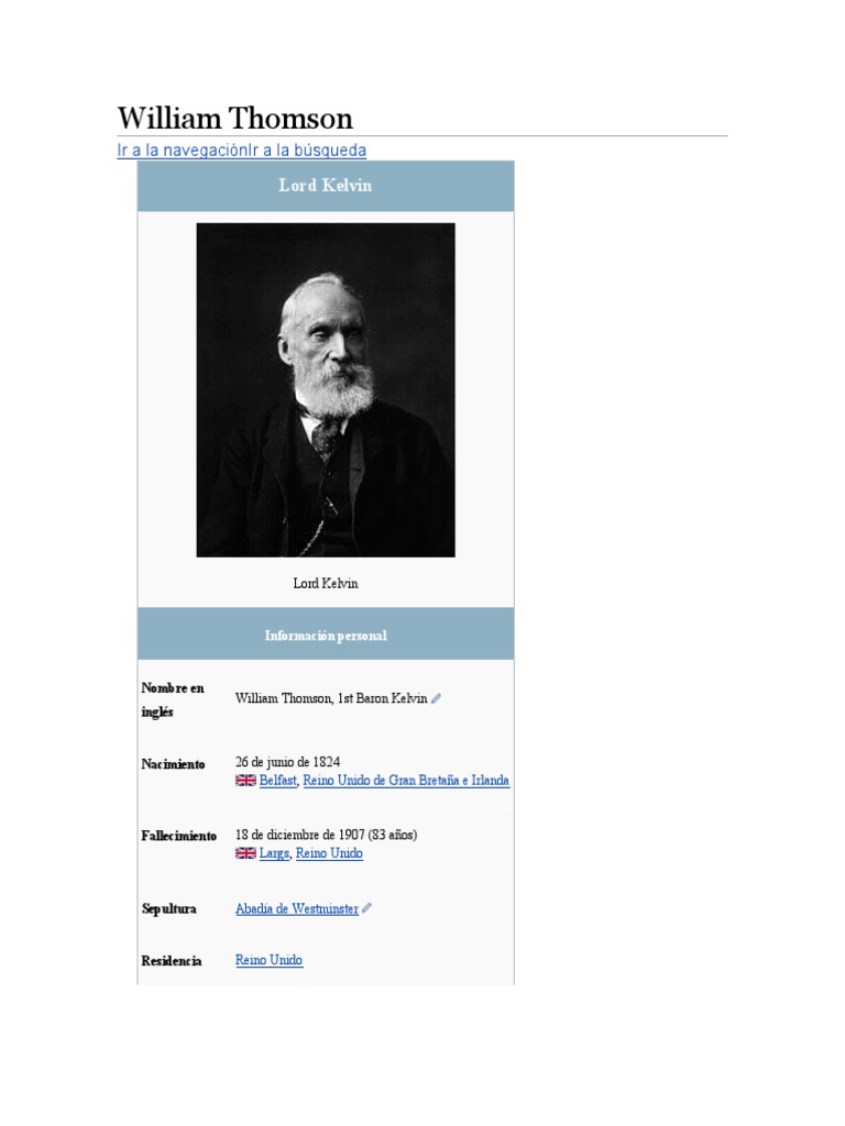 William Thomson | PDF
