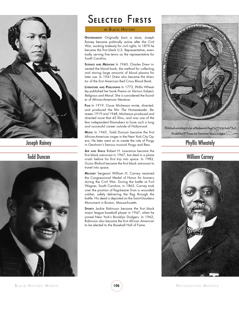 Black History Month | PDF | African American History | Martin Luther ...