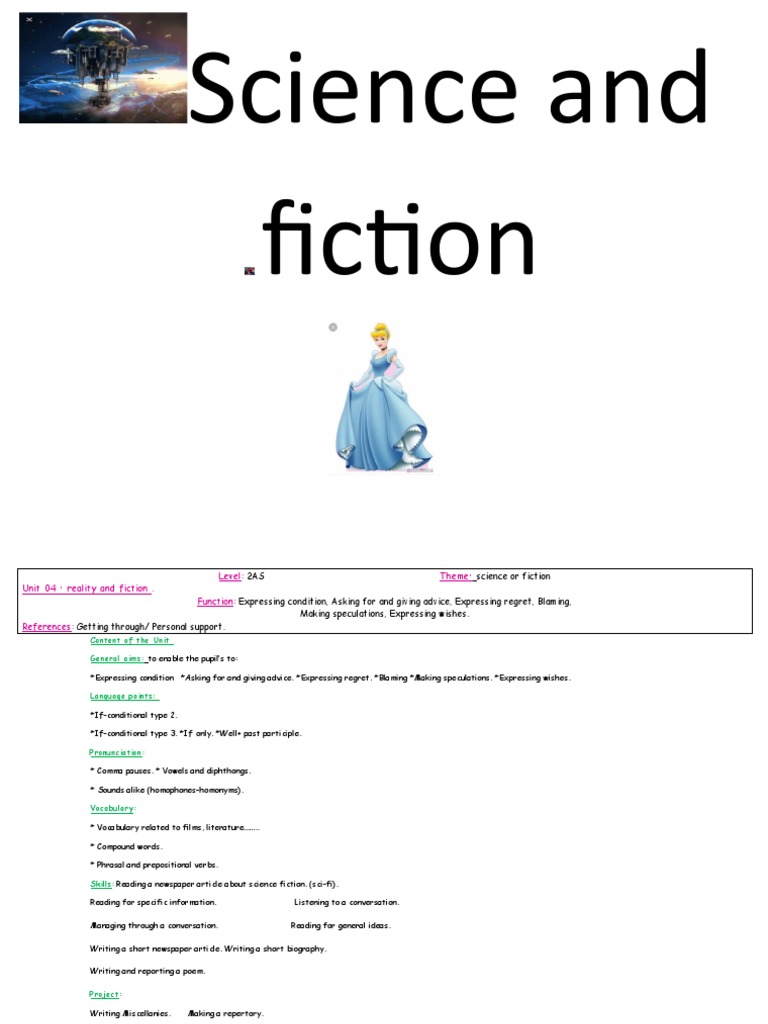 The New Lesson Plan Science and Fiction | PDF | Science Fiction ...
