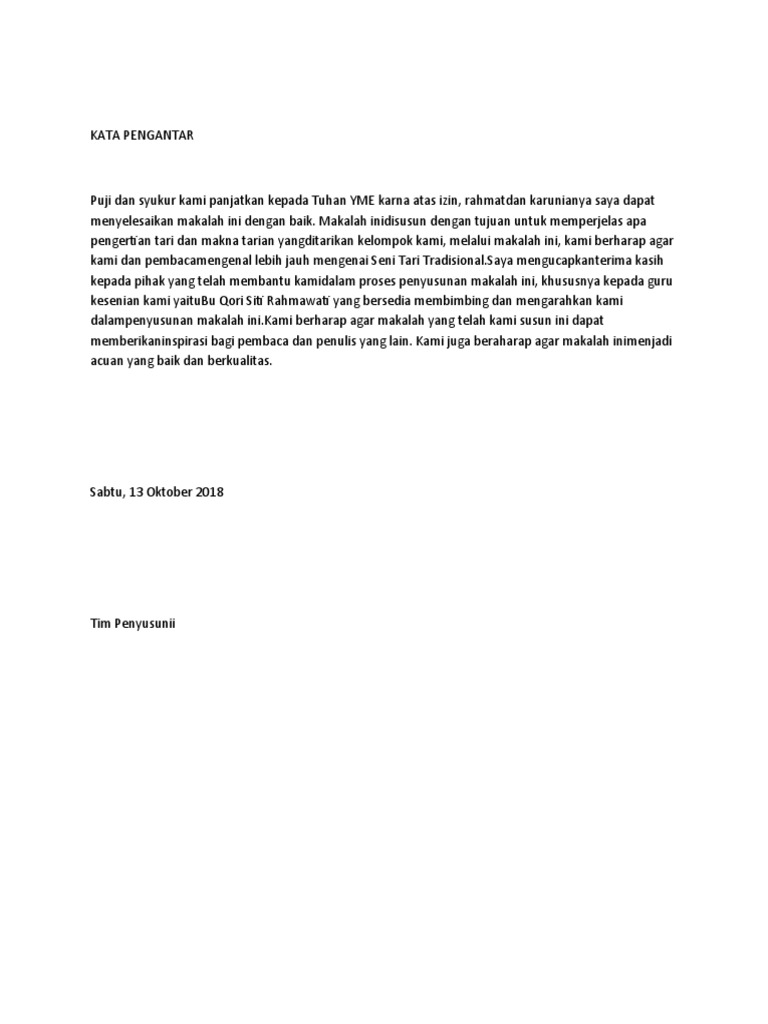 Makalah Tari Tor Tor | PDF