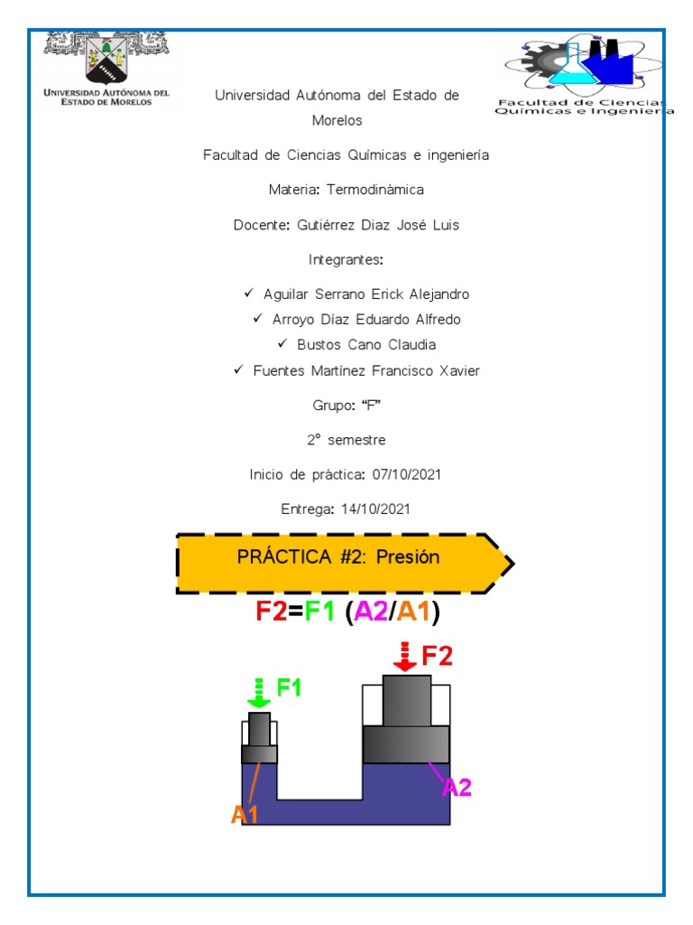 Práctica 2 | PDF | Presión | Pascal (Unidad)