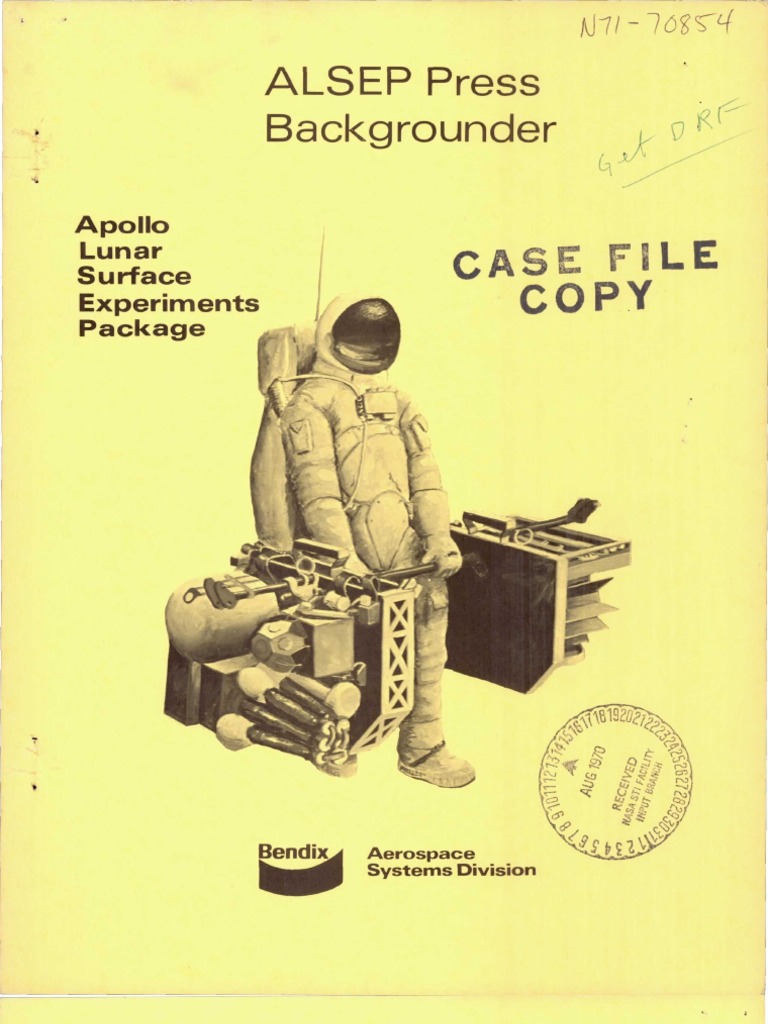 ALSEP Press Backgrounder. Apollo Lunar Surface Experiments Package | PDF | Apollo Lunar Module ...