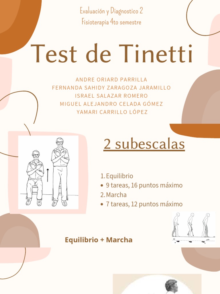 Test de Tinetti | PDF