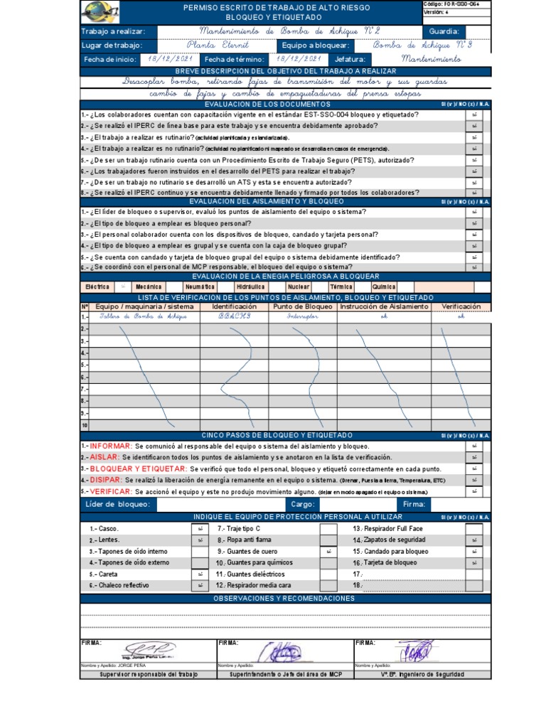 Protocolo LOTO: Bloqueo y Etiquetado | PDF | Tecnología