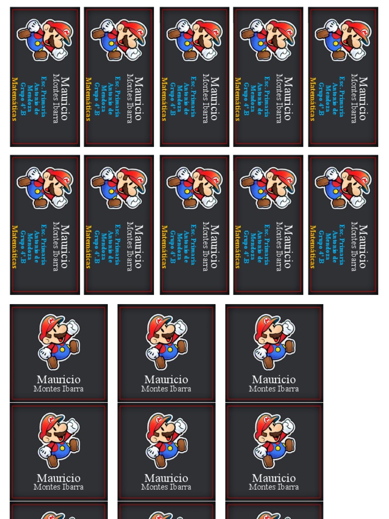 Escolares Mario | PDF