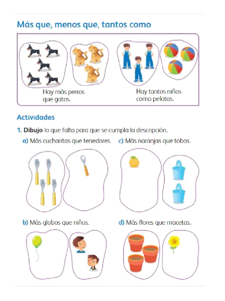 Comparaciones para Segundo Grado | PDF