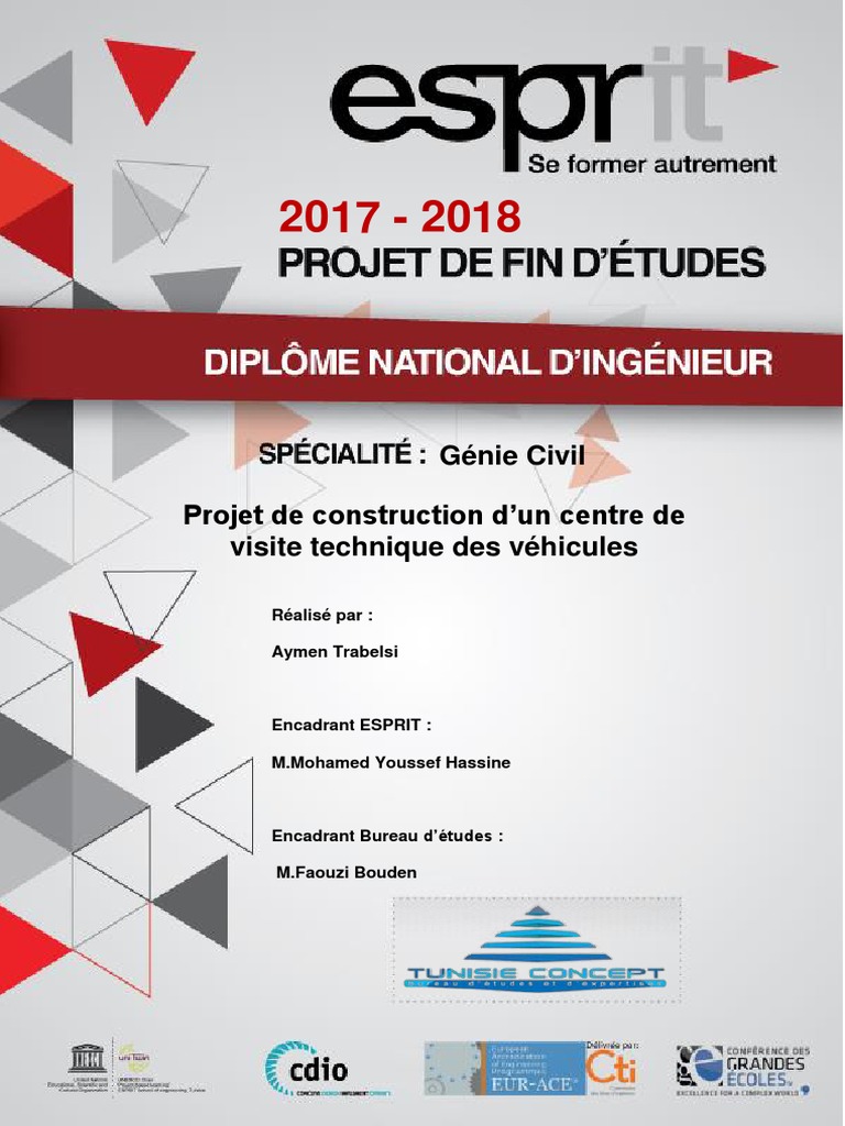 Rapport Pfe Aymen | PDF | Toit | Béton armé
