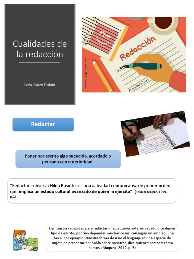 Cualidades de La Redacción | PDF | Cognición | Ciencia cognitiva