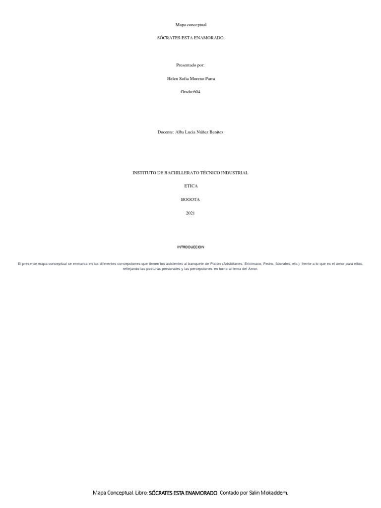 Mapa Conceptual Socrates Pdf Sócrates Amor