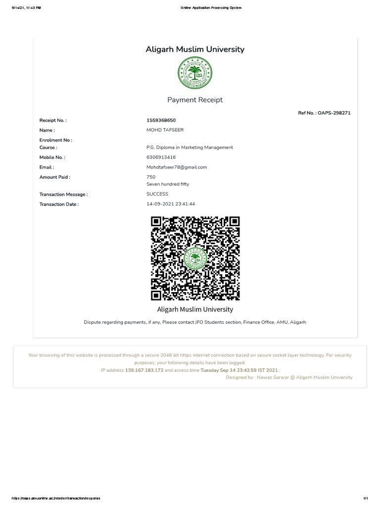 Diploma Amu Processing System | PDF