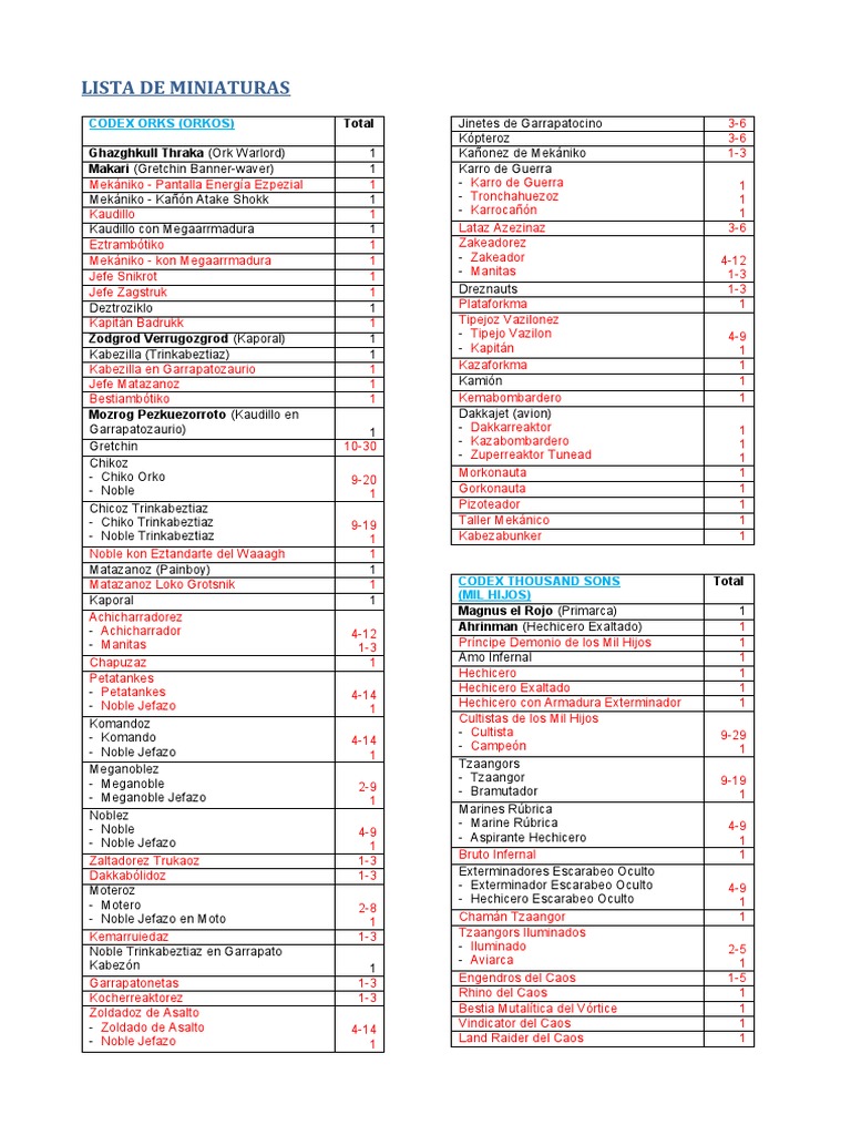 00 Codex 40K - Caos y Xenos | PDF