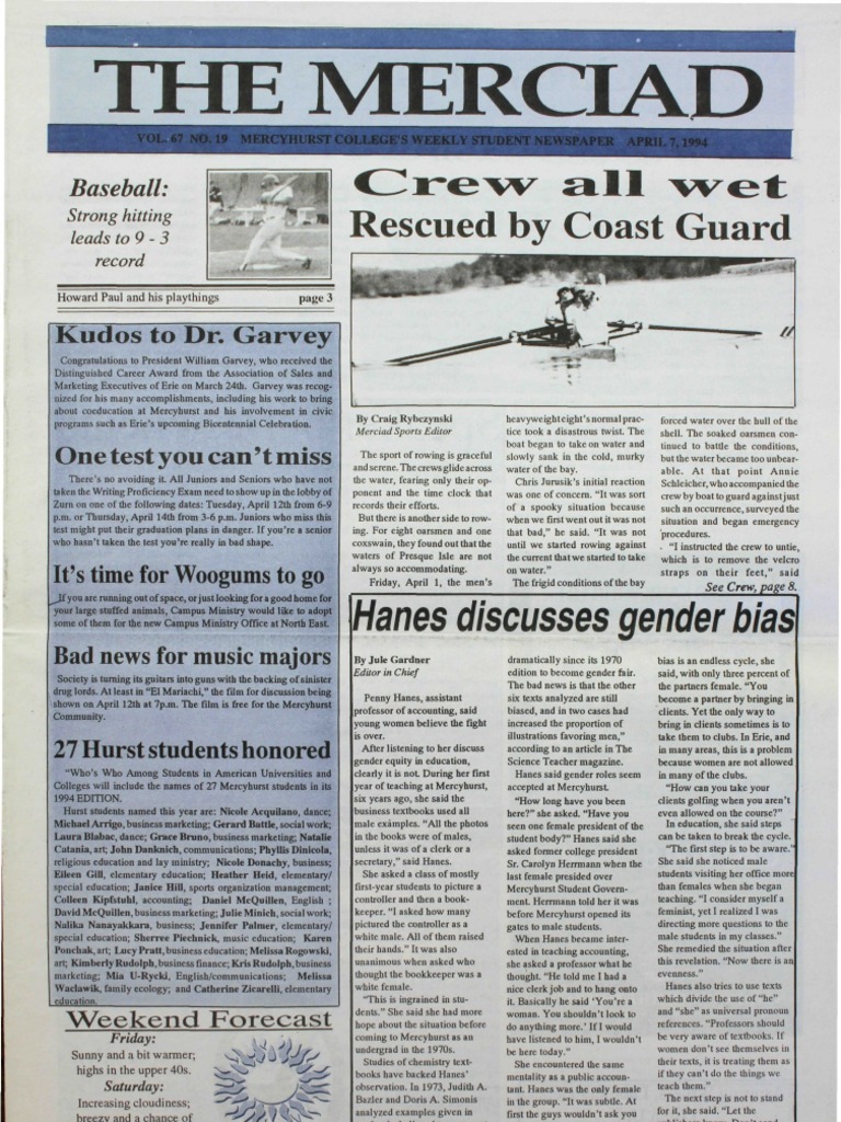 The Merciad, April 7, 1994 | PDF