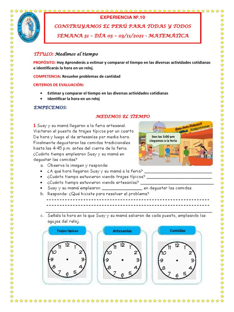 Medimos El Tiempo | PDF | Reloj | Hora