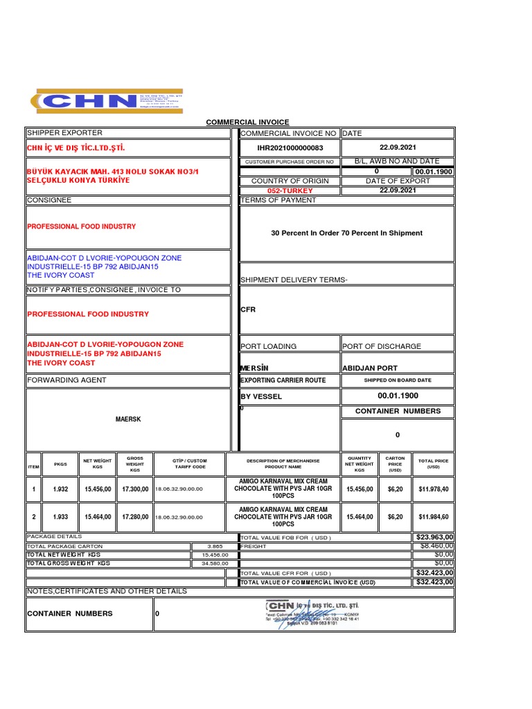 Commercial CHN | PDF | Cargo | Transport