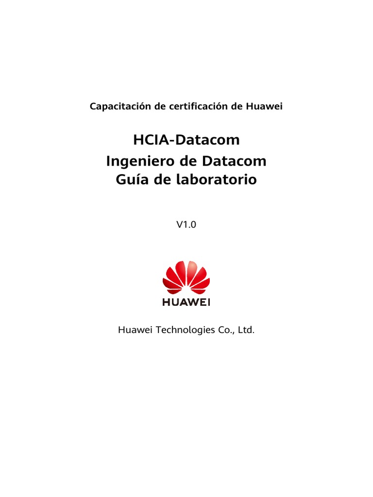 Guía de LAB de HCIA-Datacom V1.0 (Spanish Version) | PDF