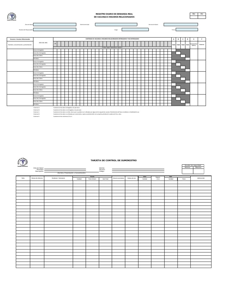 Formatos en Blanco | PDF