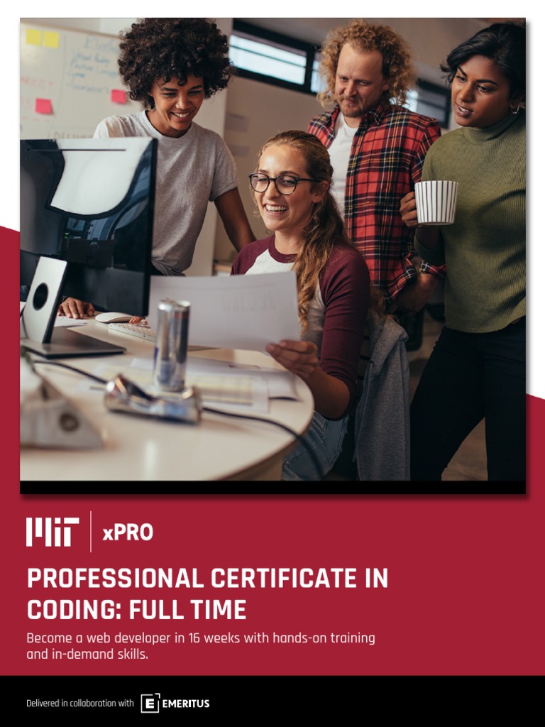 MIT xPRO Full Stack Coding Program | PDF | Educational Technology ...