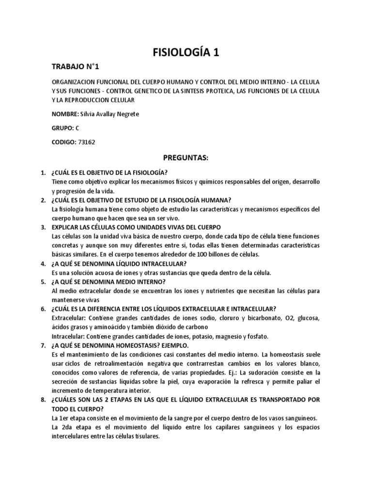 Capitulo 1 de Guyton y Hall | PDF | Rna | Ribosoma