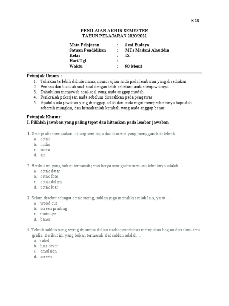 Pat SBD 9 2021 | PDF | Seni