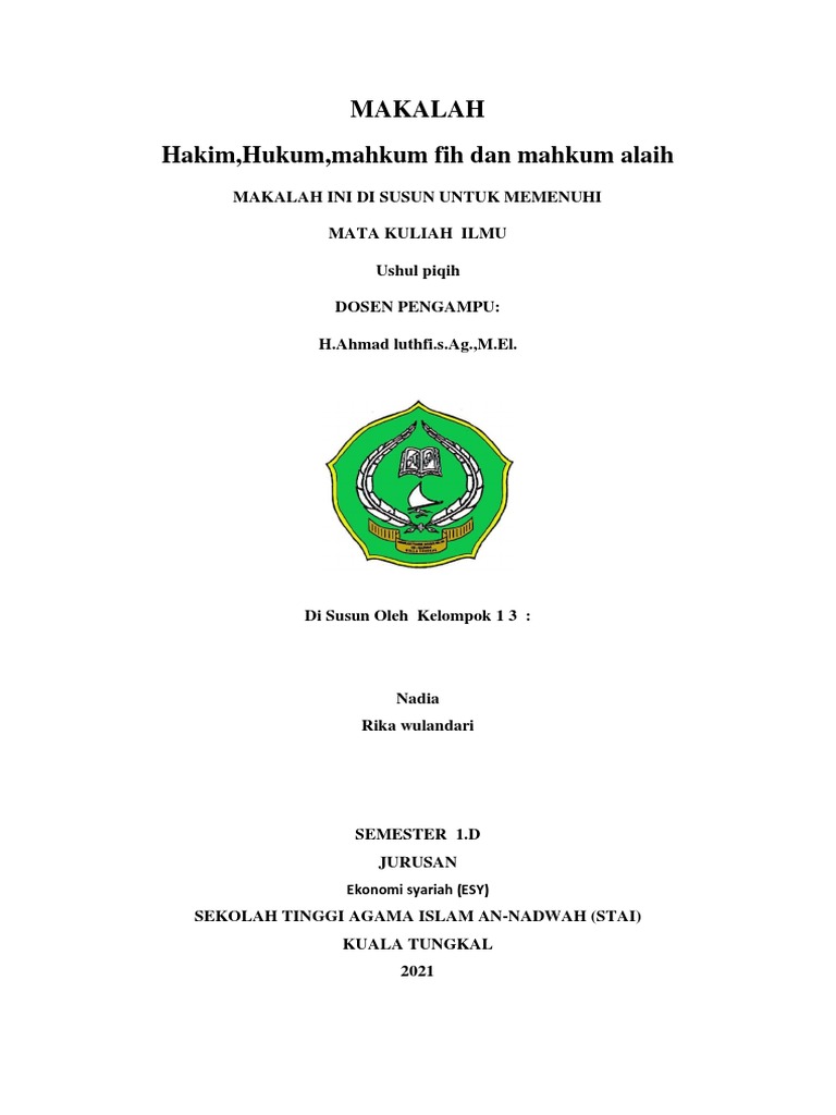 Makala H | PDF | Filsafat