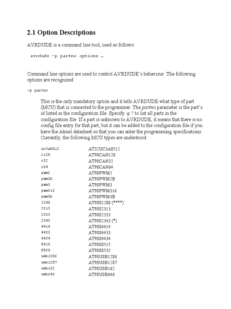 AVR-uploader-AVRDUDE Information | PDF | Flash Memory | Port (Computer ...