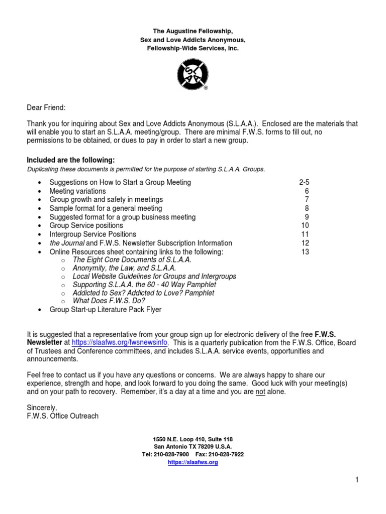 Slaa Group Starter Kit | PDF