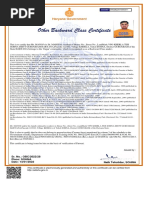 UPSC OBC Caste Certificate Formate 2025 | PDF | Empowerment | Government Of India