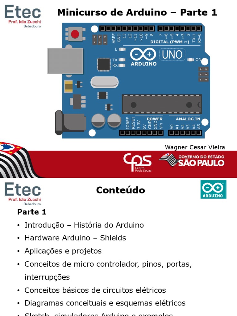 Minicurso de Arduino - Iniciante Ao Pro | PDF | Arduino | Informática