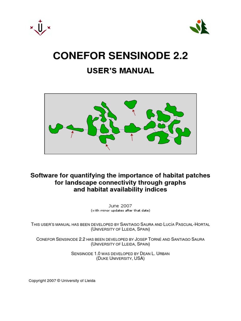 Old Manual Conefor Sensinode 22 | PDF | Geographic Information System ...