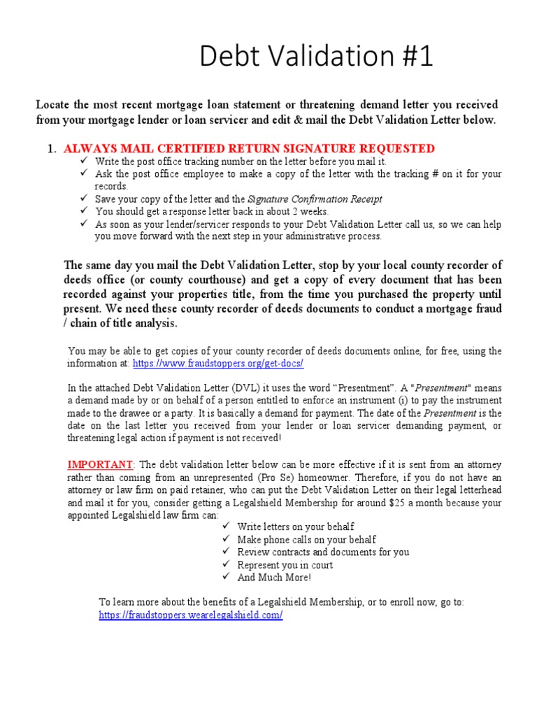 Debt Validation 2022 | PDF | Debt | Loans