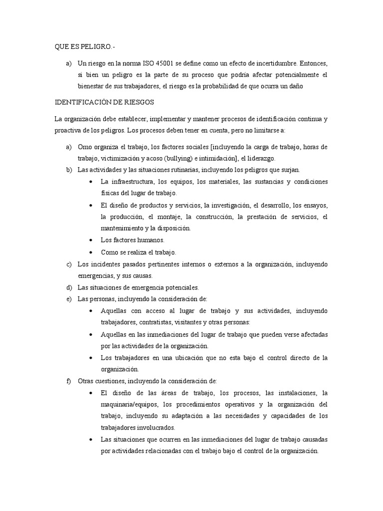 Definición y Gestión del Peligro | PDF | Riesgo