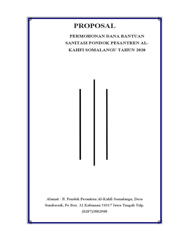 Contoh Proposal Sanitasi Pondok Pesantren | PDF | Ilmu Sosial