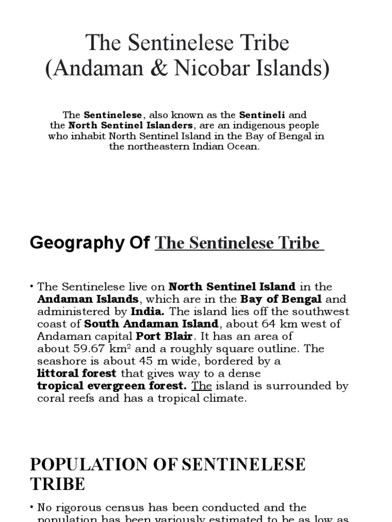 Discover the Sentinelese Tribe | PDF | Home & Garden
