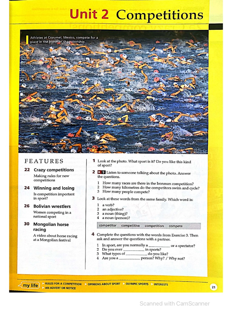 Unit 2-Competitions - 2a - 2b - 2c | PDF