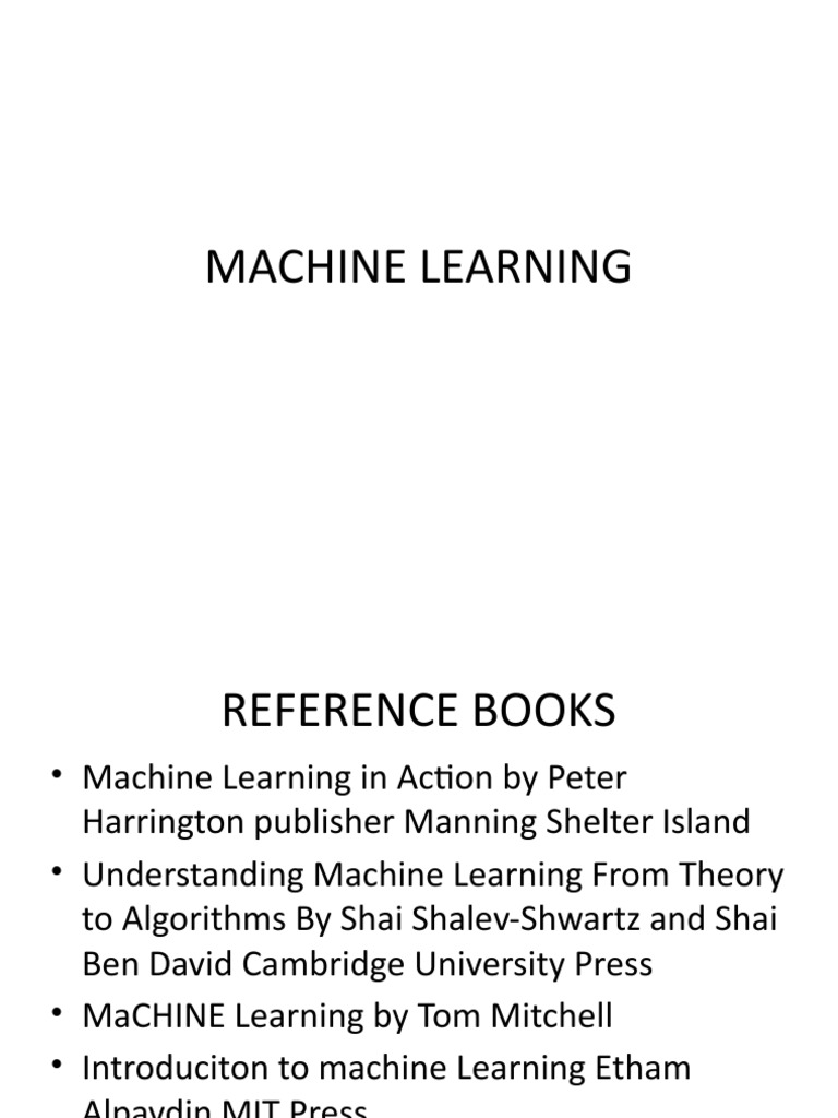 Unit I MACHINE LEARNING | PDF | Mean Squared Error | Machine Learning