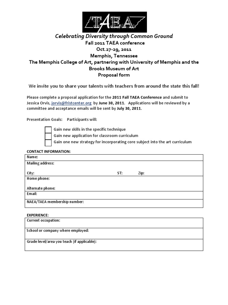 Fall 2011 TAEA Conference | PDF | Curriculum | Lesson Plan