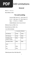 A320 Aircraft Limitations Overview | PDF