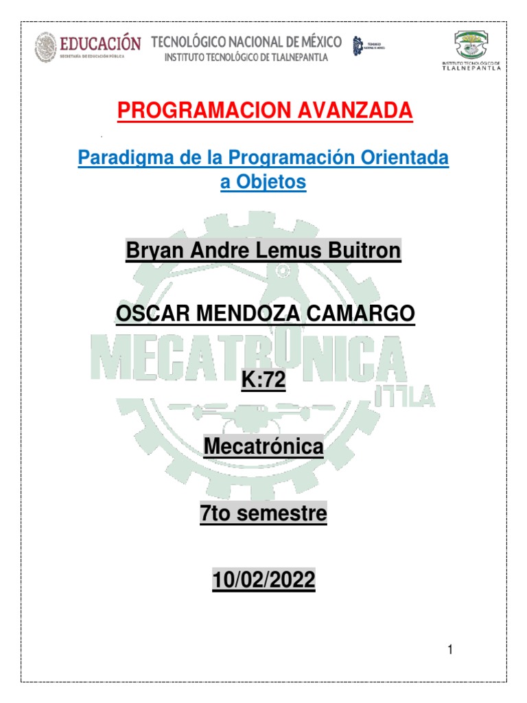 Programacion Avanzada | PDF | Objeto (informática) | Programación ...