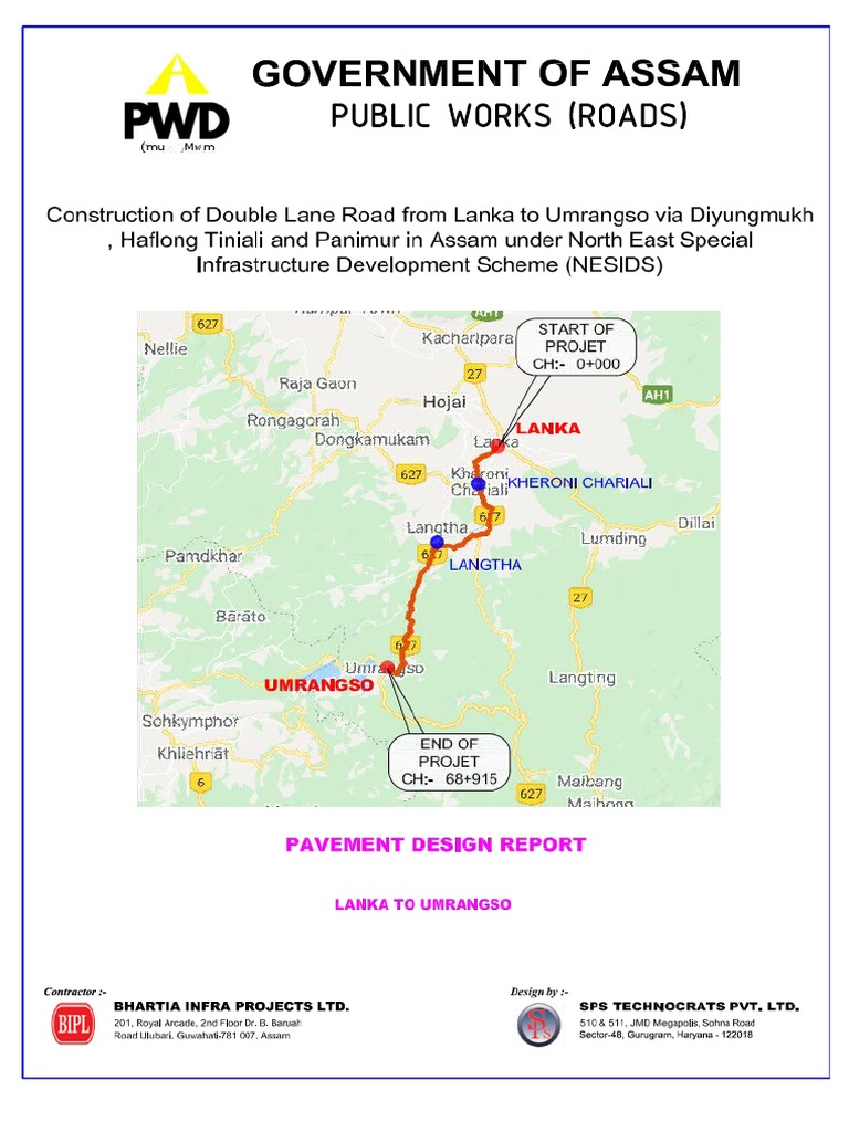 Pavement Design Report - Lanka | PDF | Road | Road Surface