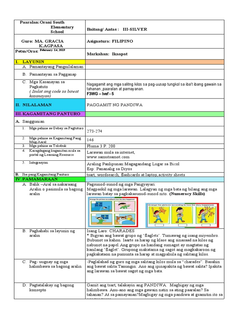 Grade 3 COT FILIPINO PANDIWA Q4 | PDF