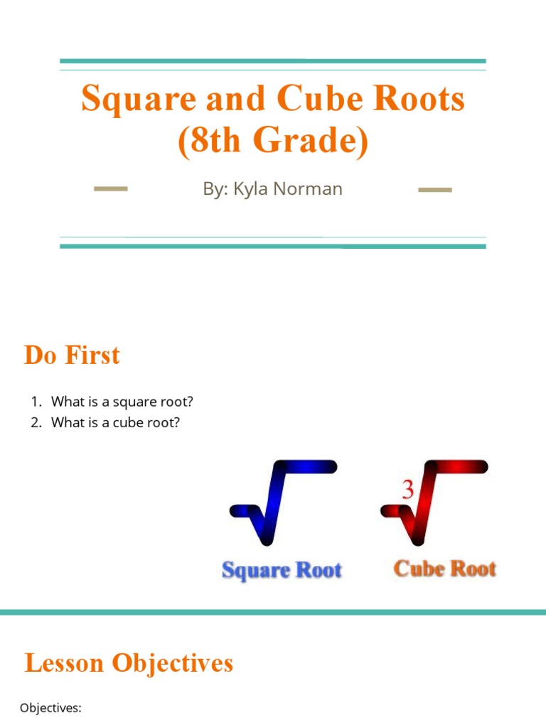 Square and Cube Roots | PDF