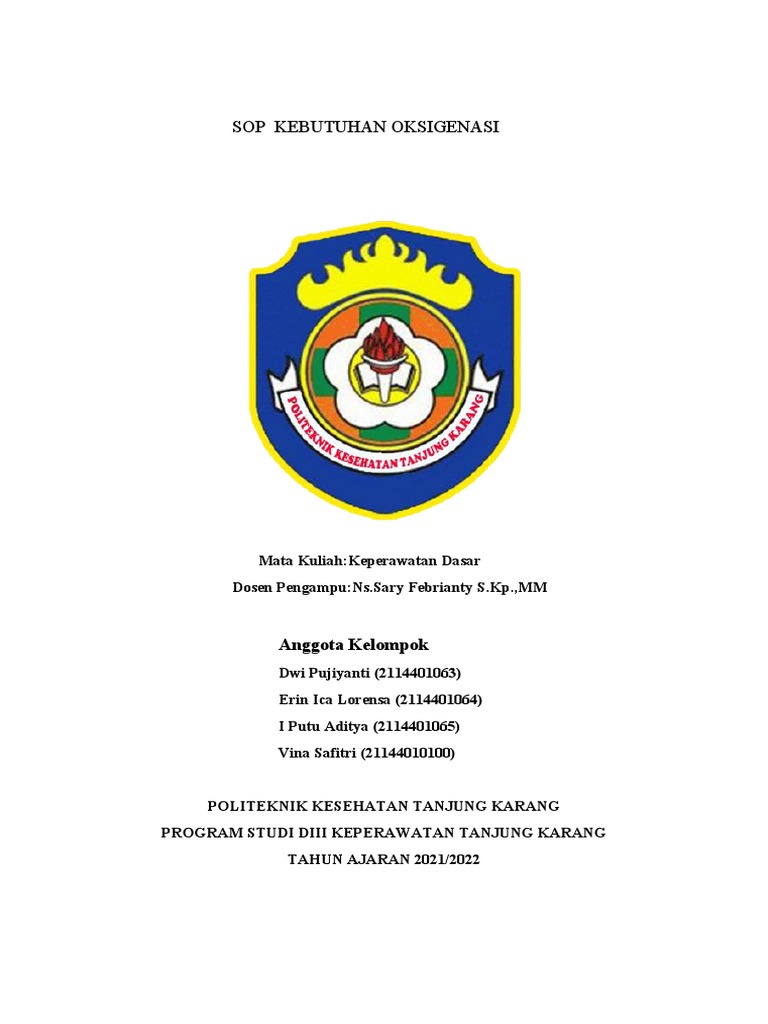 Sop Kebutuhan Oksigenasi | PDF